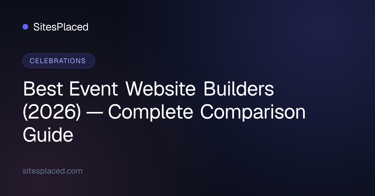 Best Event Website Builders (2026) — Complete Comparison Guide